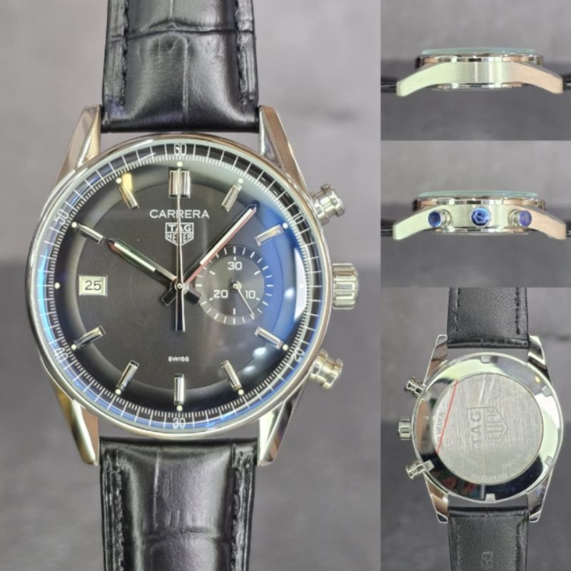 Jual JAM TANGAN PRIA TAG HEUER CARRERA CHRONOGRAPH JAPAN QUARTZ SUPER ...
