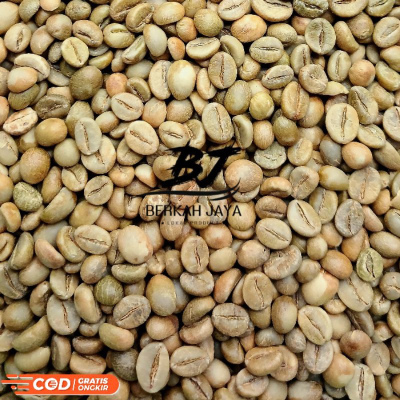 Jual GREEN BEAN KOPI ROBUSTA DAMPIT GRADE 1 size 8mm 1 KG / Kopi Mentah ...