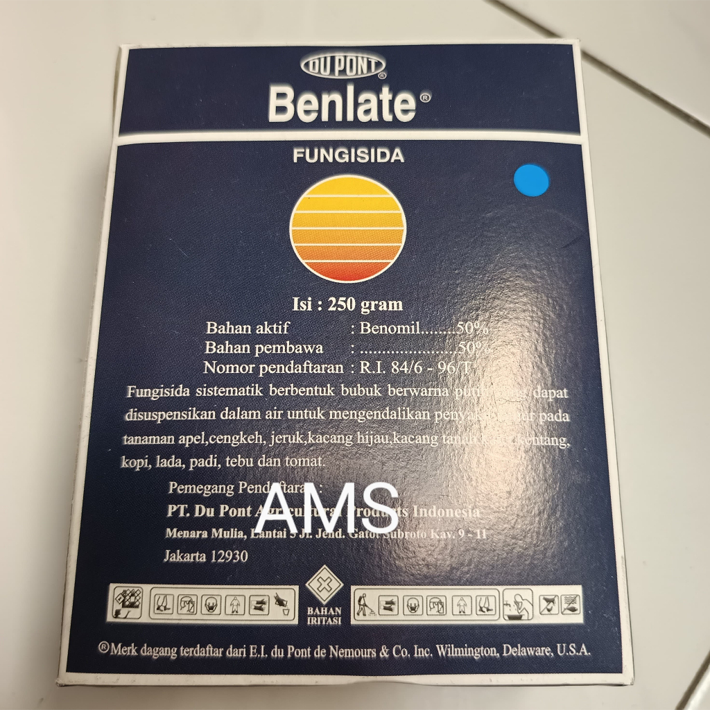 Jual Fungisida Sistemik DuPont Benlate Benomil 50 WP 250 gr | Shopee ...