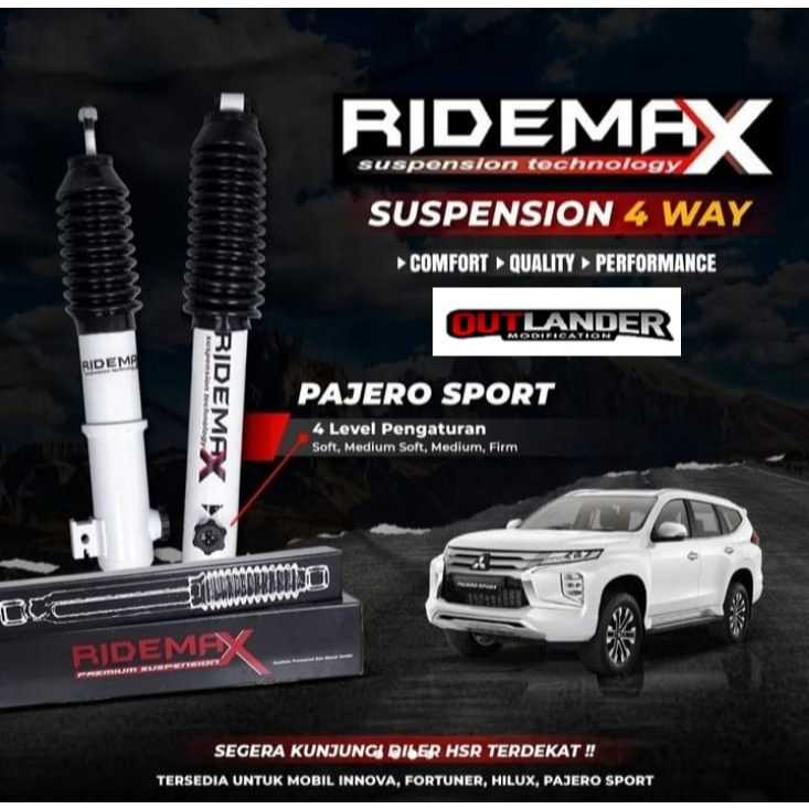 Jual SHOCK BREAKER HSR RIDEMAX UNTUK MOBIL MITSUBISHI PAJERO SPORT ...