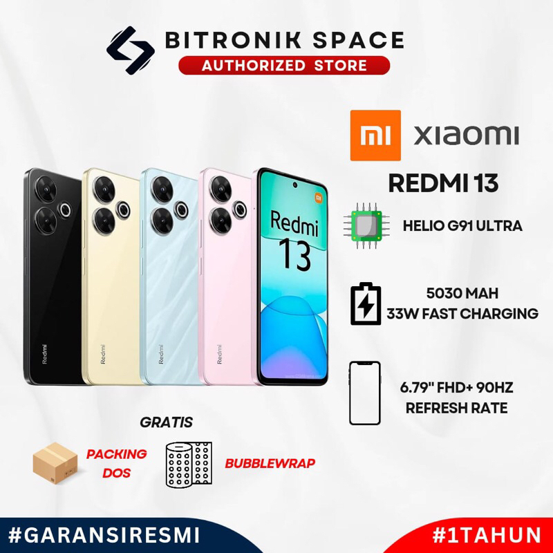 Jual Xiaomi Redmi 13 8/256 GB Helio G91 Ultra Garansi Resmi | Shopee ...