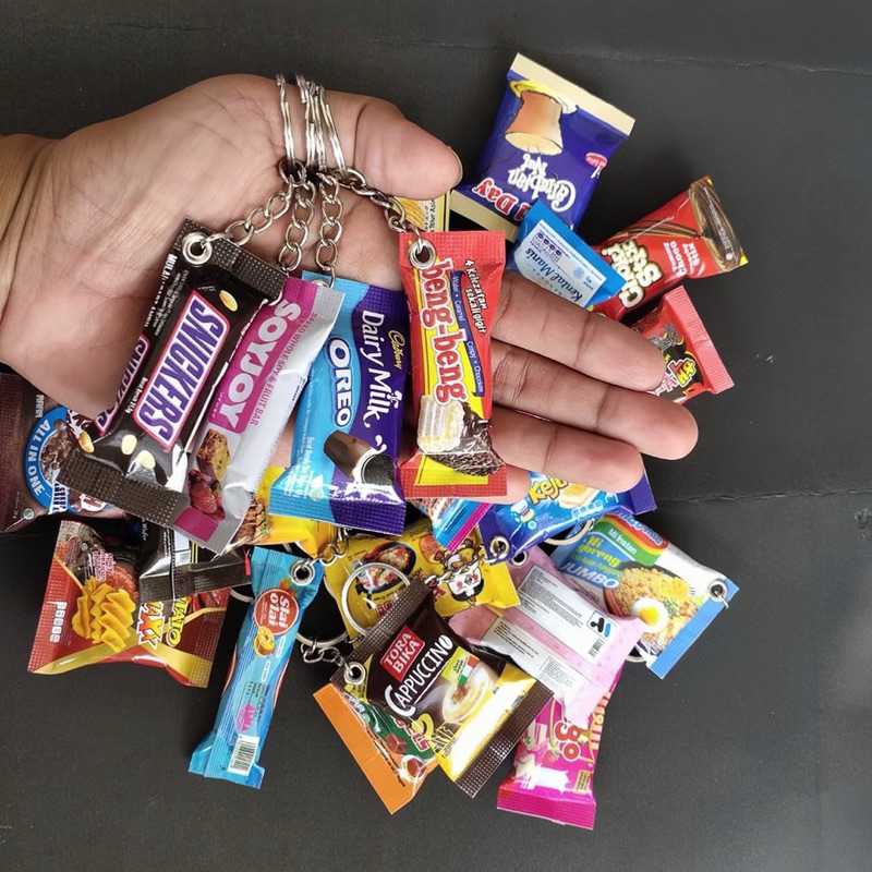 Jual [ECER] Gantungan Kunci Replica Snack / Gantungan Kunci Unik ...
