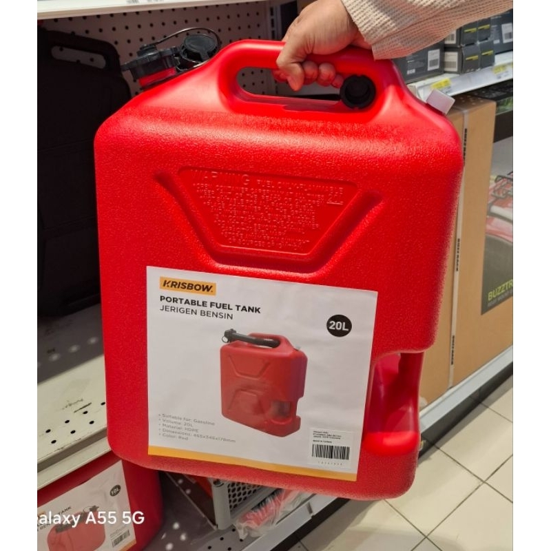Jual Krisbow Jerigen Bensin Plastik Portabel 20 Ltr | Shopee Indonesia