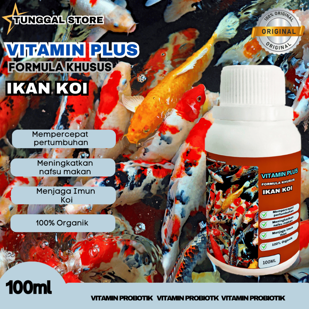 Jual VITAMIN TERNAK KOI, PERANGSANG MASA PERTUMBUHAN IKAN KOI,MENINGKATKAN KUALITAS TERNAK KOI ...