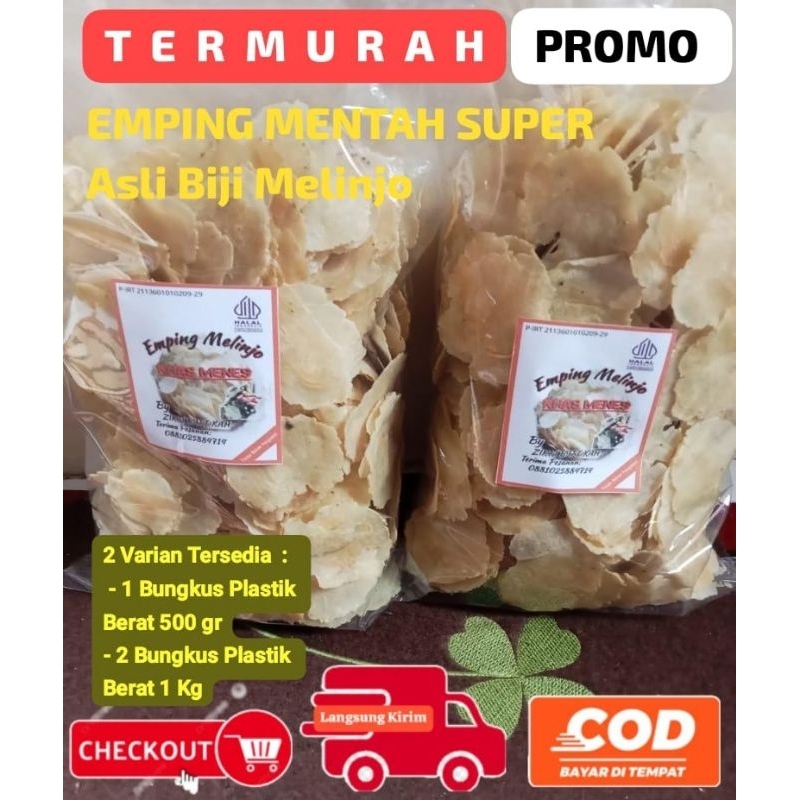 Jual 1Kg Emping Melinjo Khas Menes Super/Asli Biji Melinjo | Shopee ...
