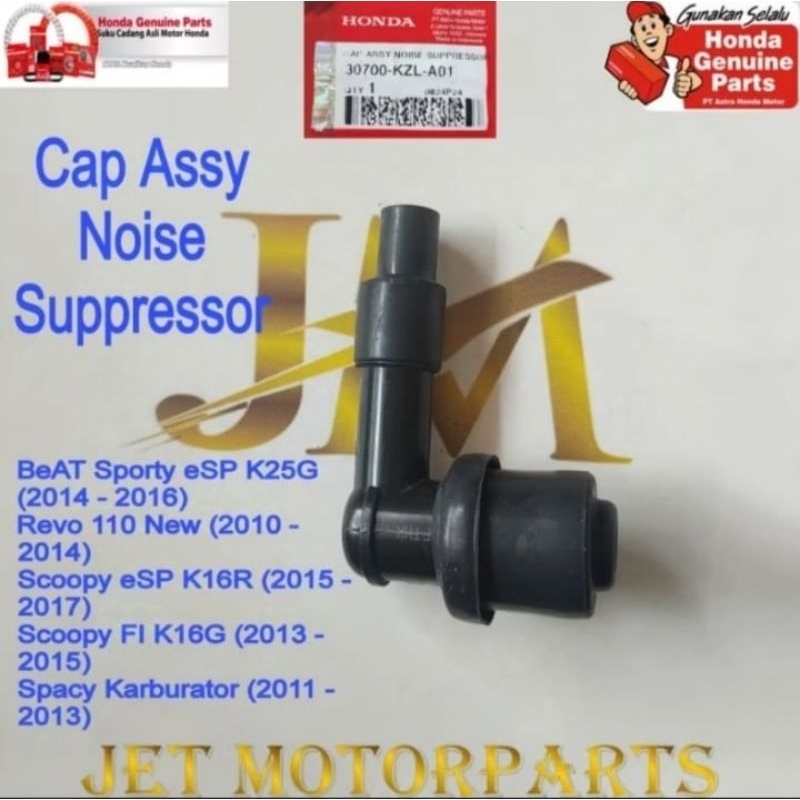 Jual 30700KZLA01 Cap Assy Noise Suppressor Kepala Busi BeAT K25G Revo ...