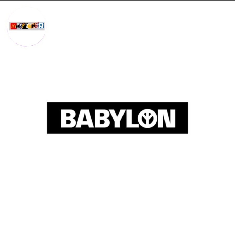 Jual sticker BABYLON LA logo stiker streetwear | Shopee Indonesia