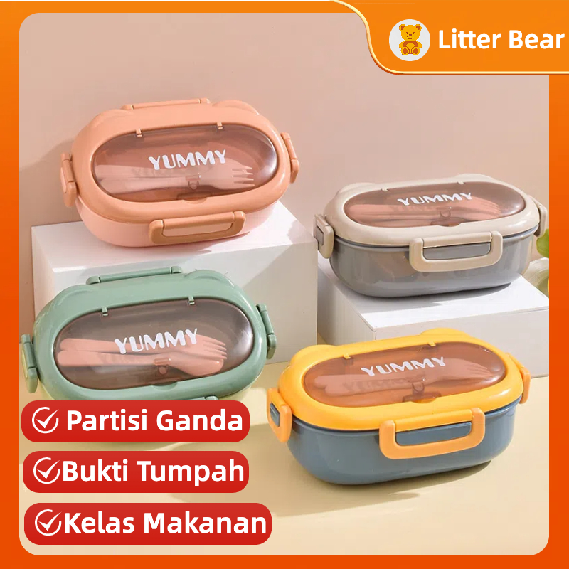 Jual Lunch Box / Kotak Makan / Kotak Bekal / Tempat Bekal / Lunch Box Set / Lunch Box Sekat Dan ...