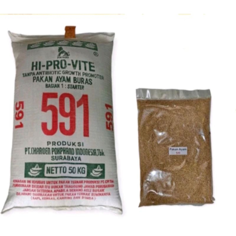 Jual 591 Pur Anakan AYAM Bangkok Hi pro vite Pakan ayam | Shopee Indonesia