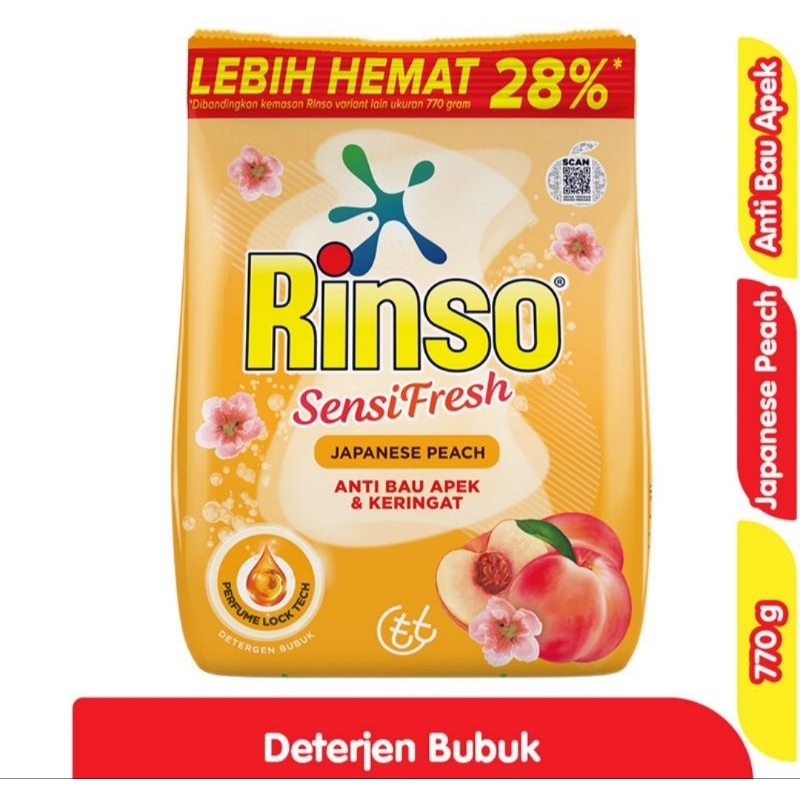 Jual rinso bubuk all variant 770g gratis 2pc superpell sct sakura ...