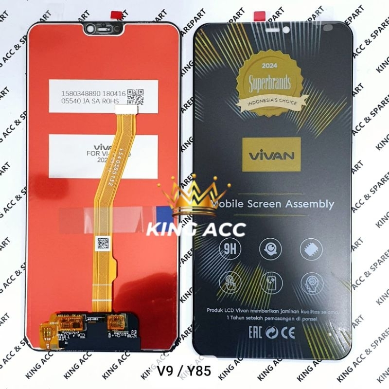 Jual NEW VIVAN LCD TOUCHSCREEN VIVO V9 / Y85 BLACK VIVAN | Shopee Indonesia