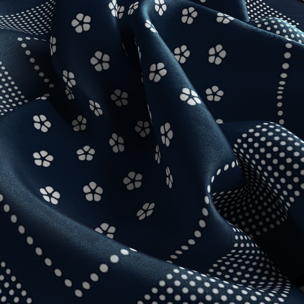 Jual CAPITAL - Syal bandana motif bunga sakura jepang print art ...