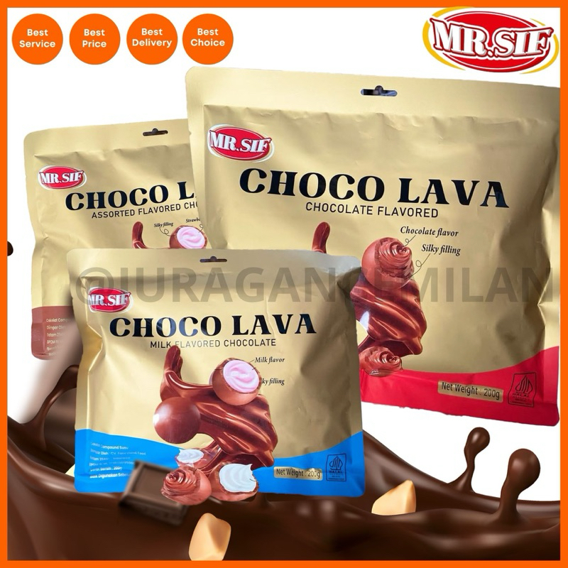 Jual MR.SIF CHOCOLAVA / CHOCO LAVA Assorted Milk Chocolate 200g Ailisha ...