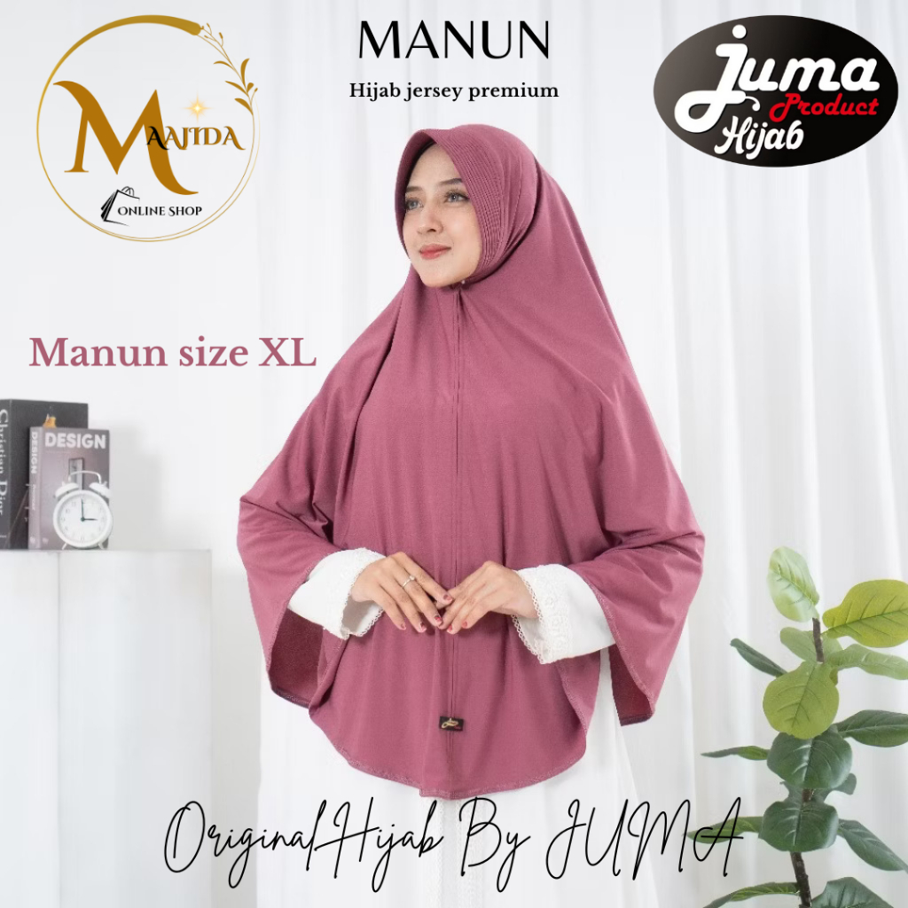 Jual HIJAB JUMA MAHARANI jumbo/polos jumbo SIZE XL Original by JUMA ...
