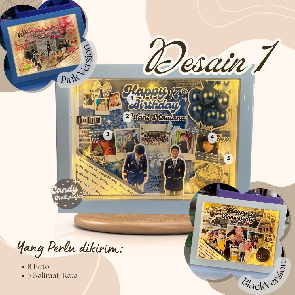 Jual Scrap frame Uk 6R | 3D Pop-Up | Custom Tema Kartun | Kartun Up ...