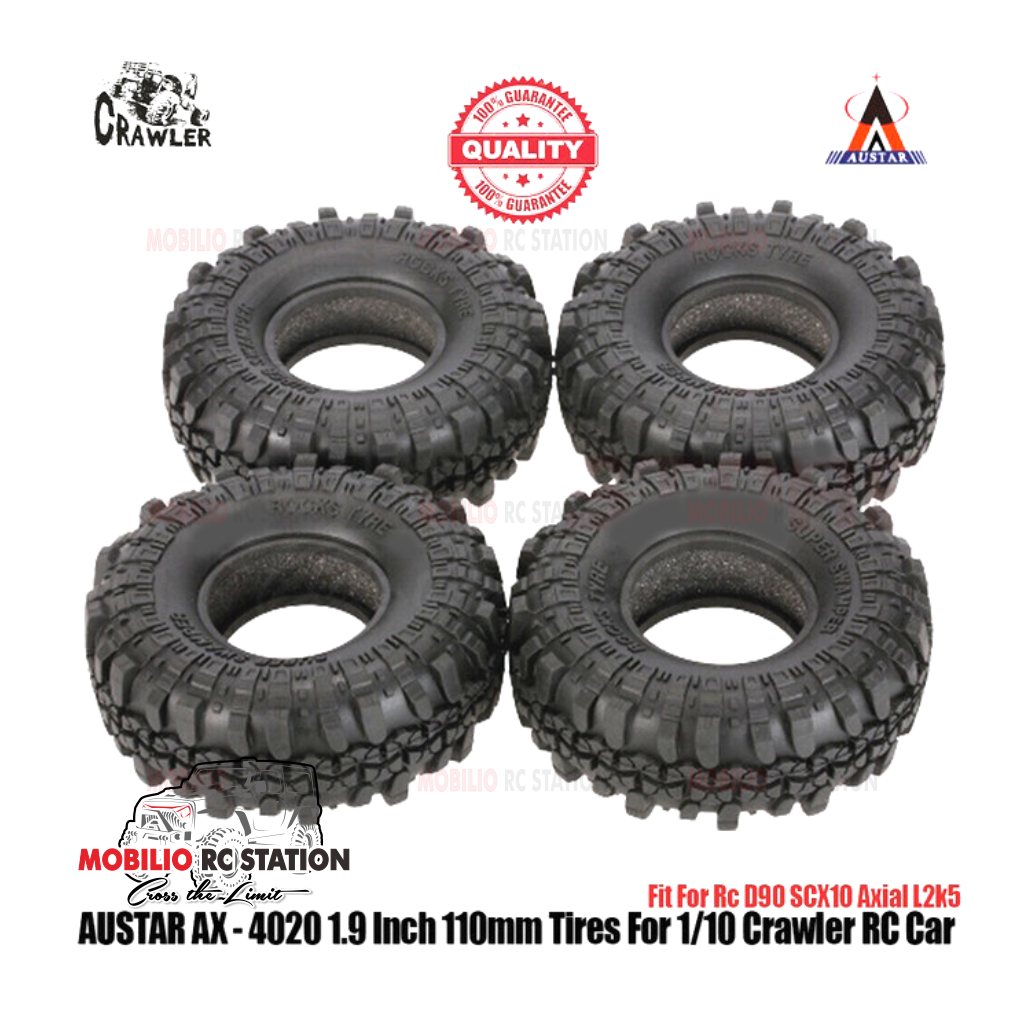 Jual Ban Austar AX-4020 Tires 1.9" 4 Pcs for 1/10 RC Crawler Car ...
