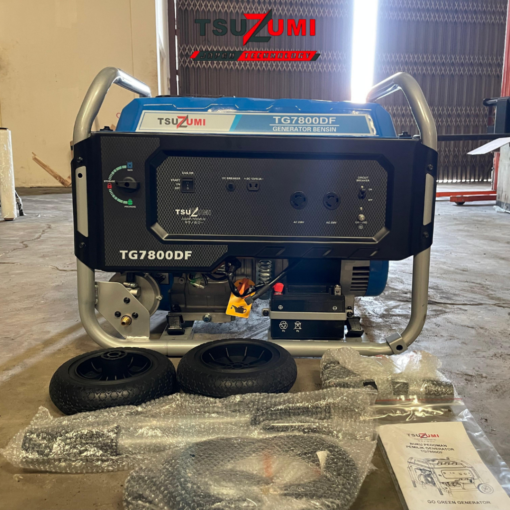 Jual Genset 5000 Watt Tsuzumi TG 7800 DF Dual Fuel Japan Technology / Genset LPG dan Bensin ...