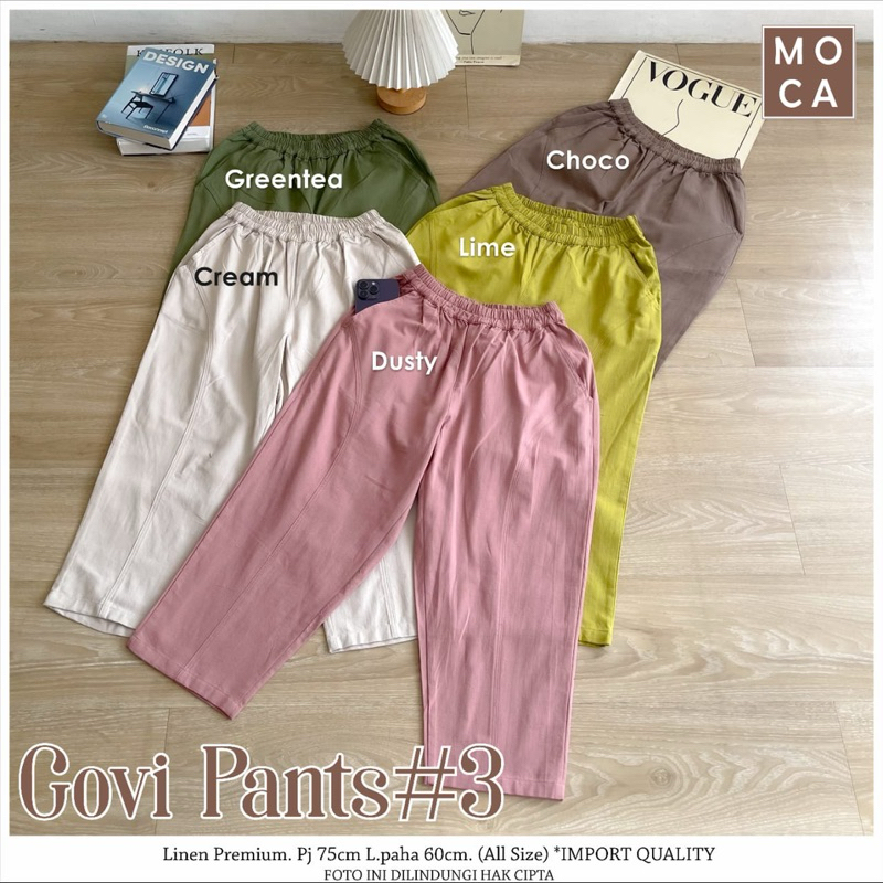 Jual celana panjang govi pants #3 by moca | Shopee Indonesia