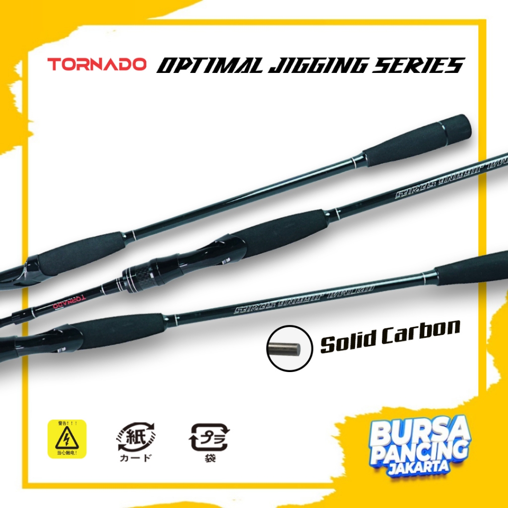 Jual TORNADO Joran Pancing Spinning OPTIMAL JIGGING 180cm PE 1-3 & 2-4 ...