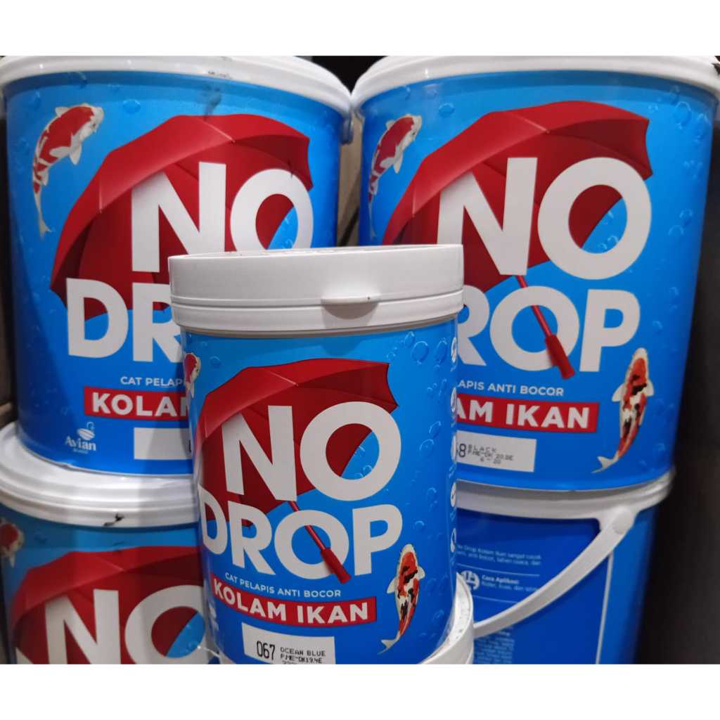Jual No Drop Cat Pelapis Anti Bocor, Cat Kolam Ikan ukuran 4kg | Shopee Indonesia