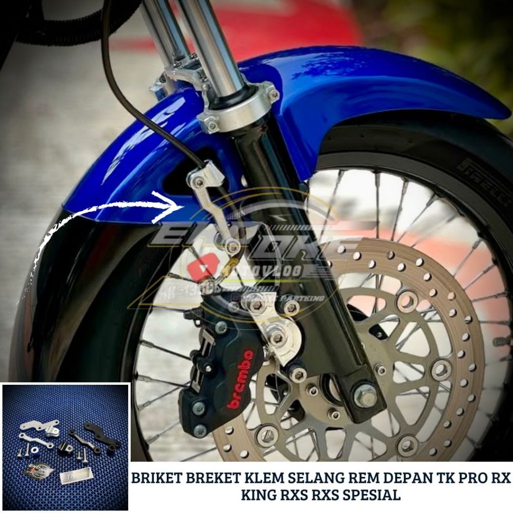 Jual BREKET BRIKET SELANG REM DEPAN CNC PREMIUM TKPRO RX KING RXKING RX ...