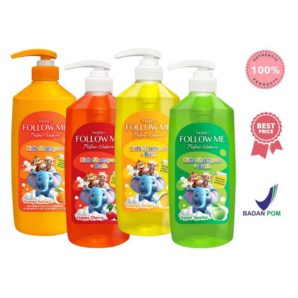 Jual FOLLOW ME Kids Shampoo with Honey and Vitamin E 800 ml | Shopee ...