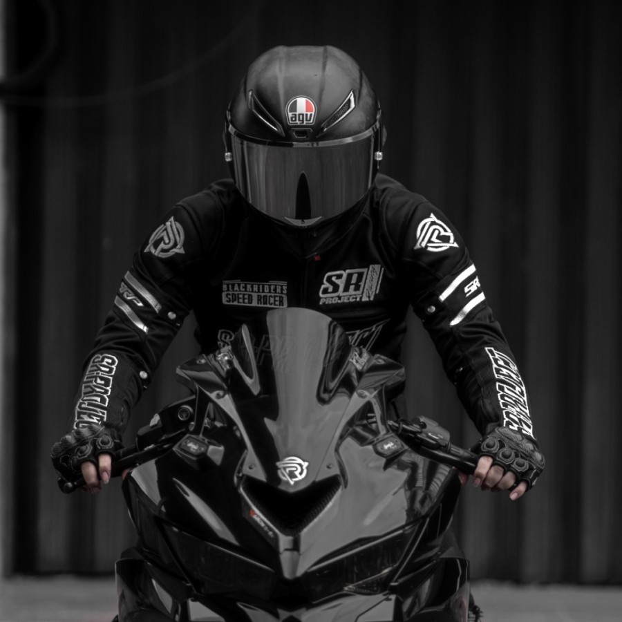 Jual JAKET MESH SR-PROJECT | RETRO V2 | BLACK | Shopee Indonesia