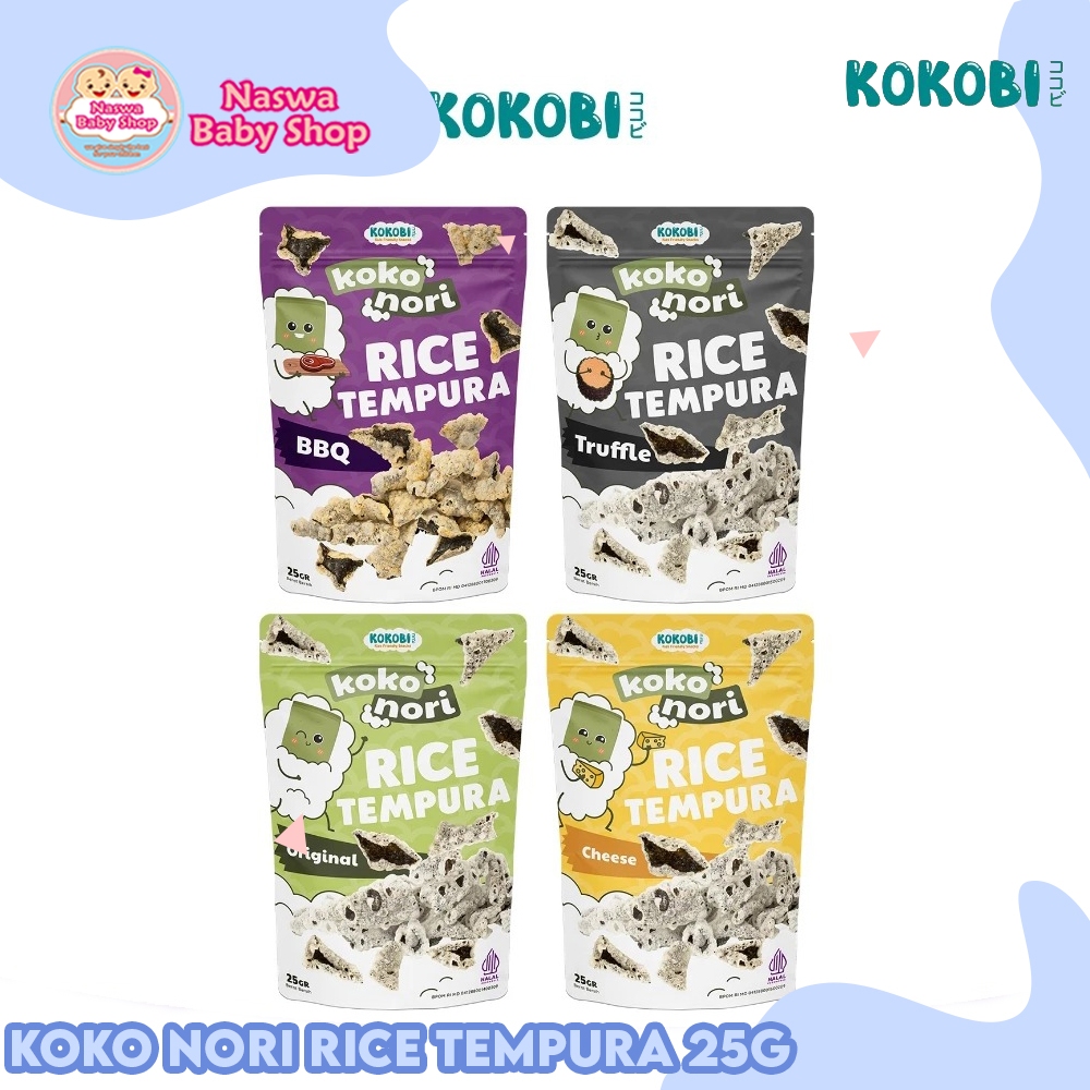 Jual Kokobi Koko Nori Rice Tempura Snack Rumput Laut 25g | Shopee Indonesia