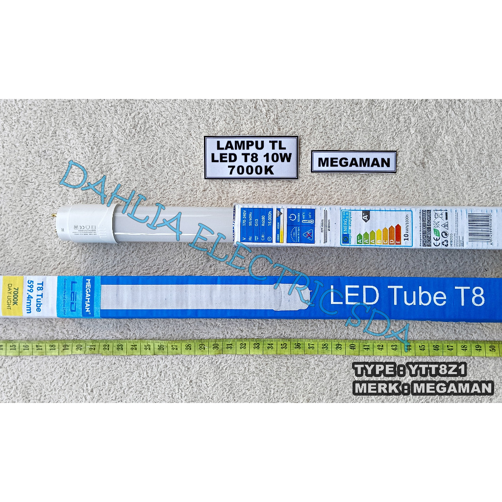 Jual LAMPU TL LED T8 10W 7000K MEGAMAN | Shopee Indonesia