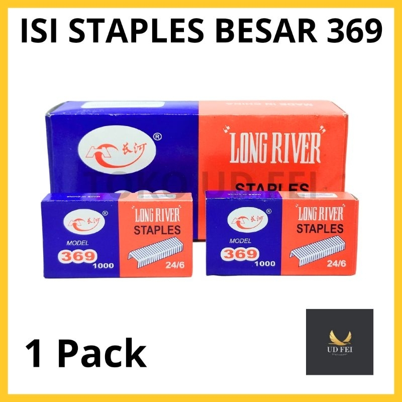 Jual GEBYAR DISKON!!! - (1 PCS= 1 PACK KECIL) Isi staples long river ...