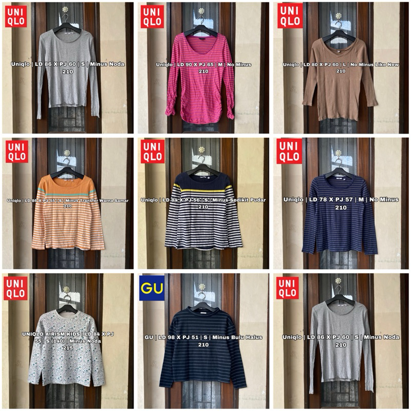 Jual Kaos Lengan Panjang Uniqlo PL | Shopee Indonesia