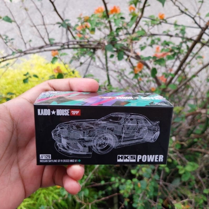 Jual Mini GT Kaido House Nissan Skyline GTR R33 HKS V1 | Shopee Indonesia