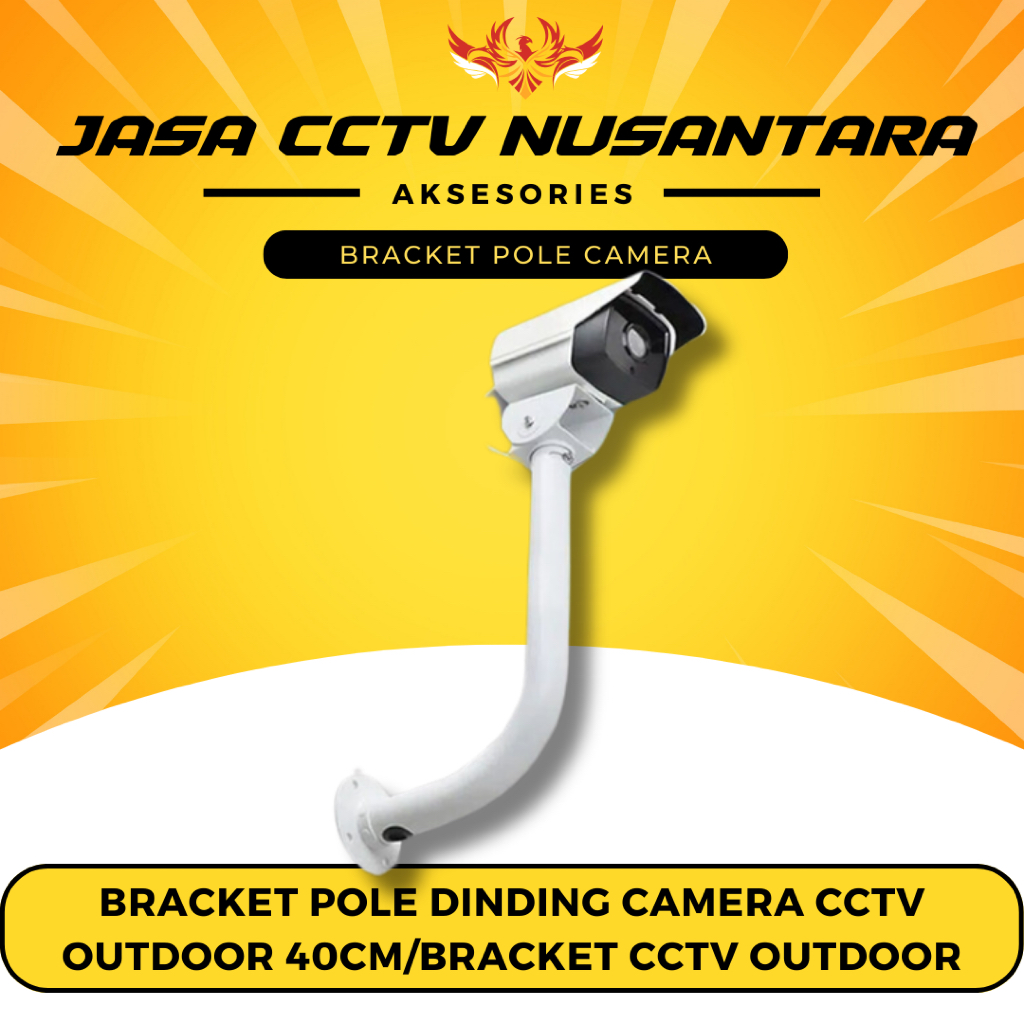 Jual Bracket Pole Dinding Camera CCTV Outdoor 40cm / Bracket CCTV ...