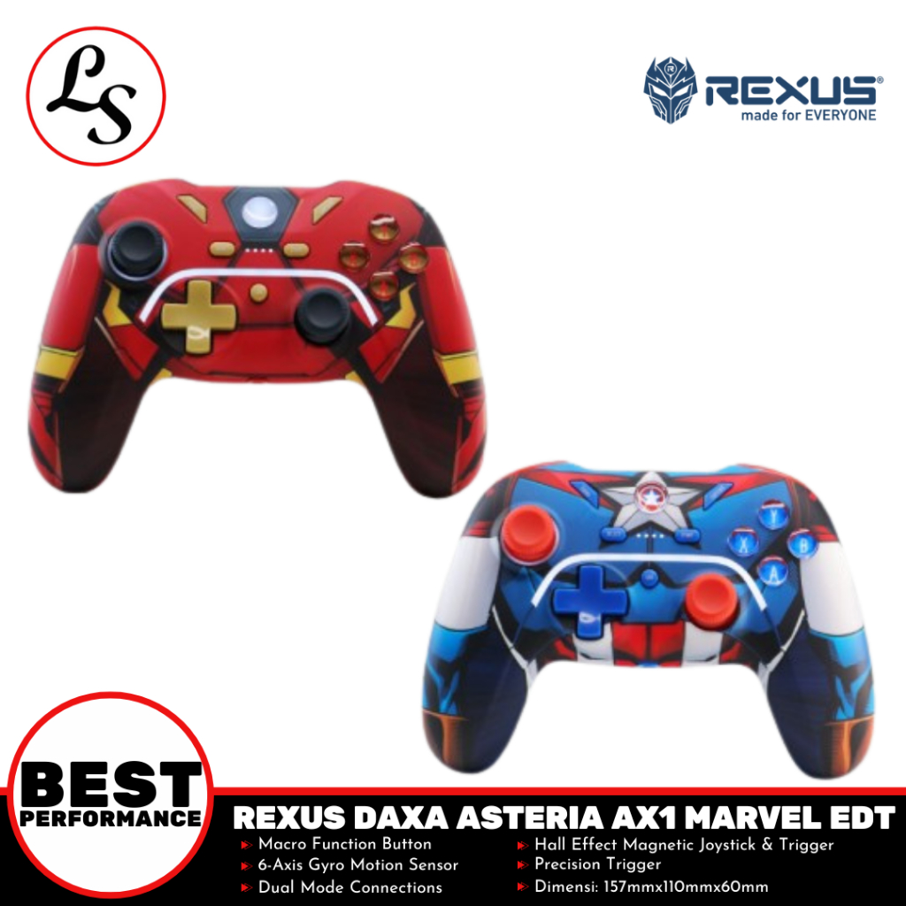 Jual REXUS GAMING GAMEPAD Daxa Asteria AX1 Marvel Special Edition ...