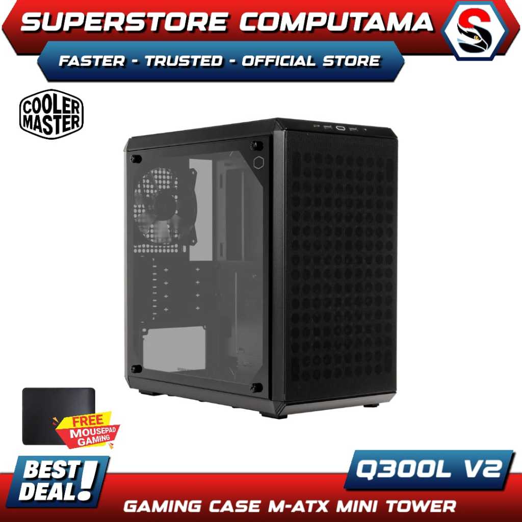 Jual Casing Cooler Master Q300L V2 Mini Tower PC Case | Shopee Indonesia