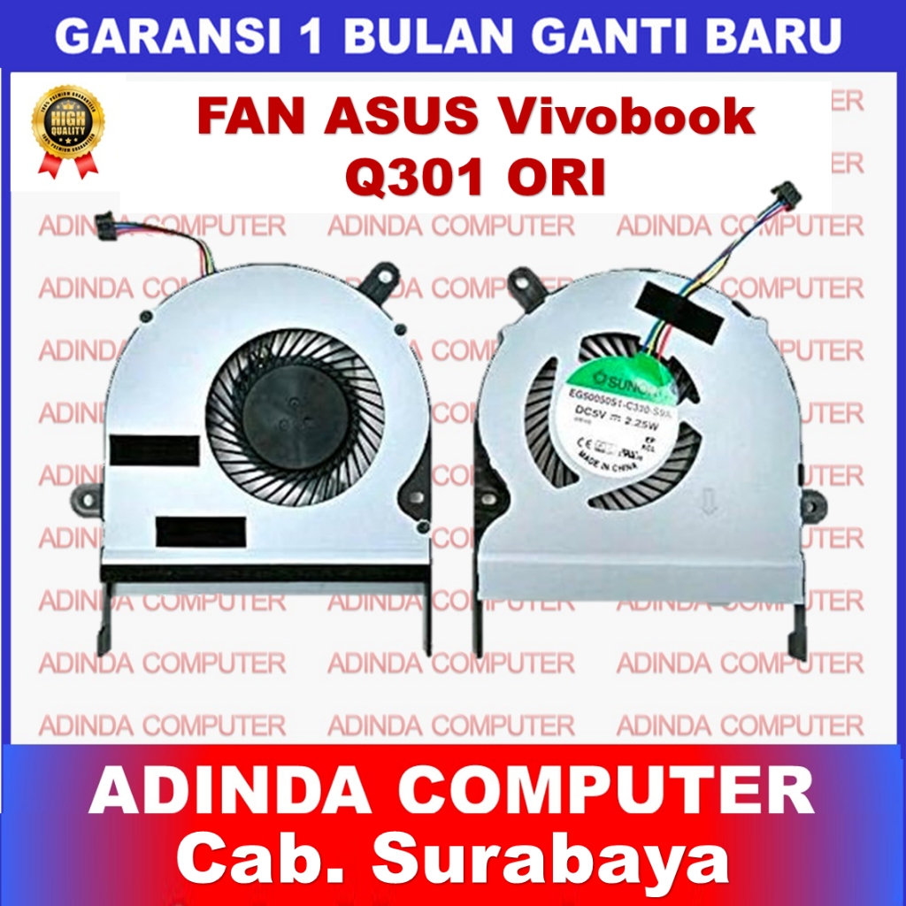 Jual Fan Asus Vivobook Q301 Q301L Q301LA Q301LA Q301LA-BHI5T17 ORI | Shopee Indonesia