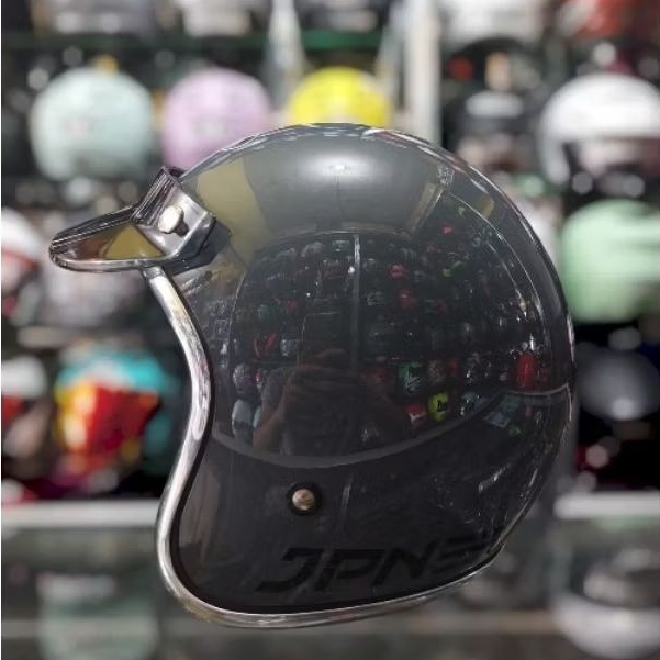 Jual Helm Jpn List Chrome Pet Trasparan Grey Original | Shopee Indonesia