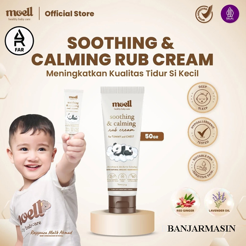 Jual Moell Soothing & Calming Rub Cream 50gr - With Red Ginger Meningkatkan Kualitas Tidur ...