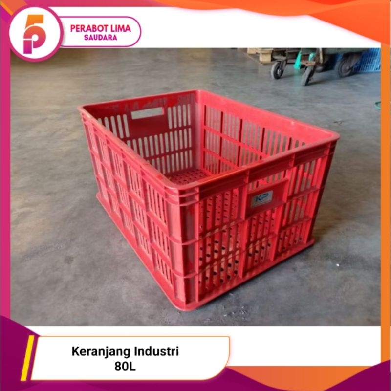 Jual Kontainer Keranjang Industri Serbaguna/ Kontainer Industri 80L ...