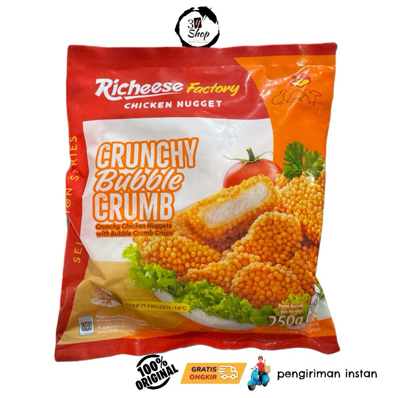 Jual RICHESEE FACTORY CHICKEN NUGGET CRUNCHY BUBBLE CRUMB 250 gr ...
