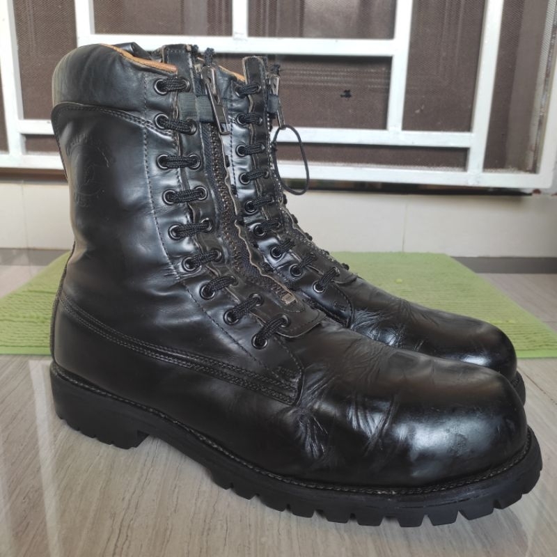 Jual Ch1pp3w4 USA 27422 Steel Toe Safety Shoes Combat Military VIBRAM ...