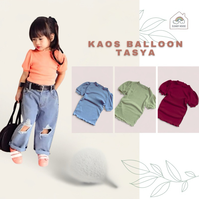 Jual ElbabyHouse - Kaos Balloon Tasya Anak Perempuan | Shopee Indonesia