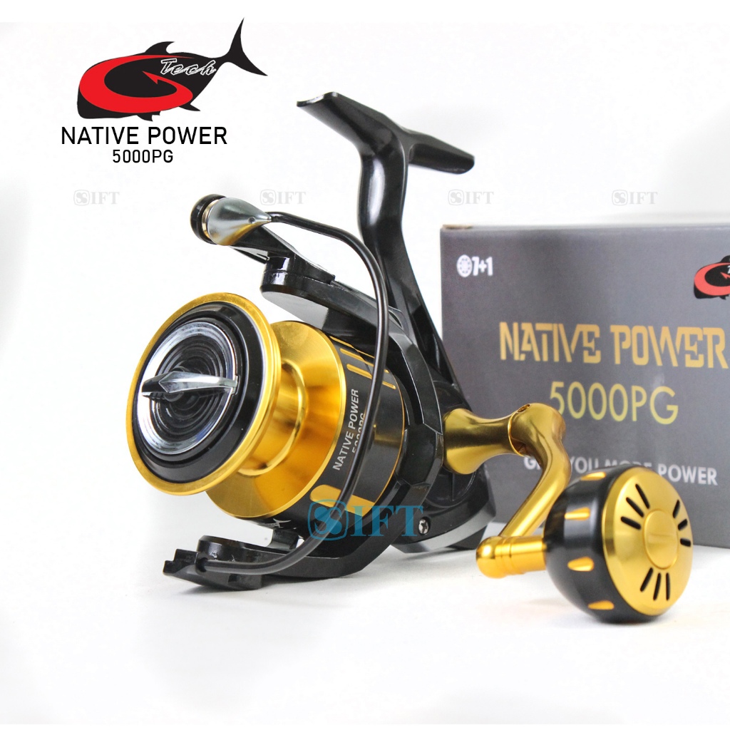 Jual Reel G-Tech NATIVE POWER 4000 5000 HG PG | Power Handle GTech | IFT STORE | Shopee Indonesia