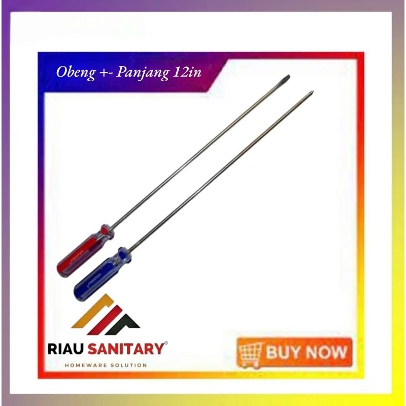 Jual obeng panjang obeng seting 12in 36cm -/+ - Min (set) | Shopee ...