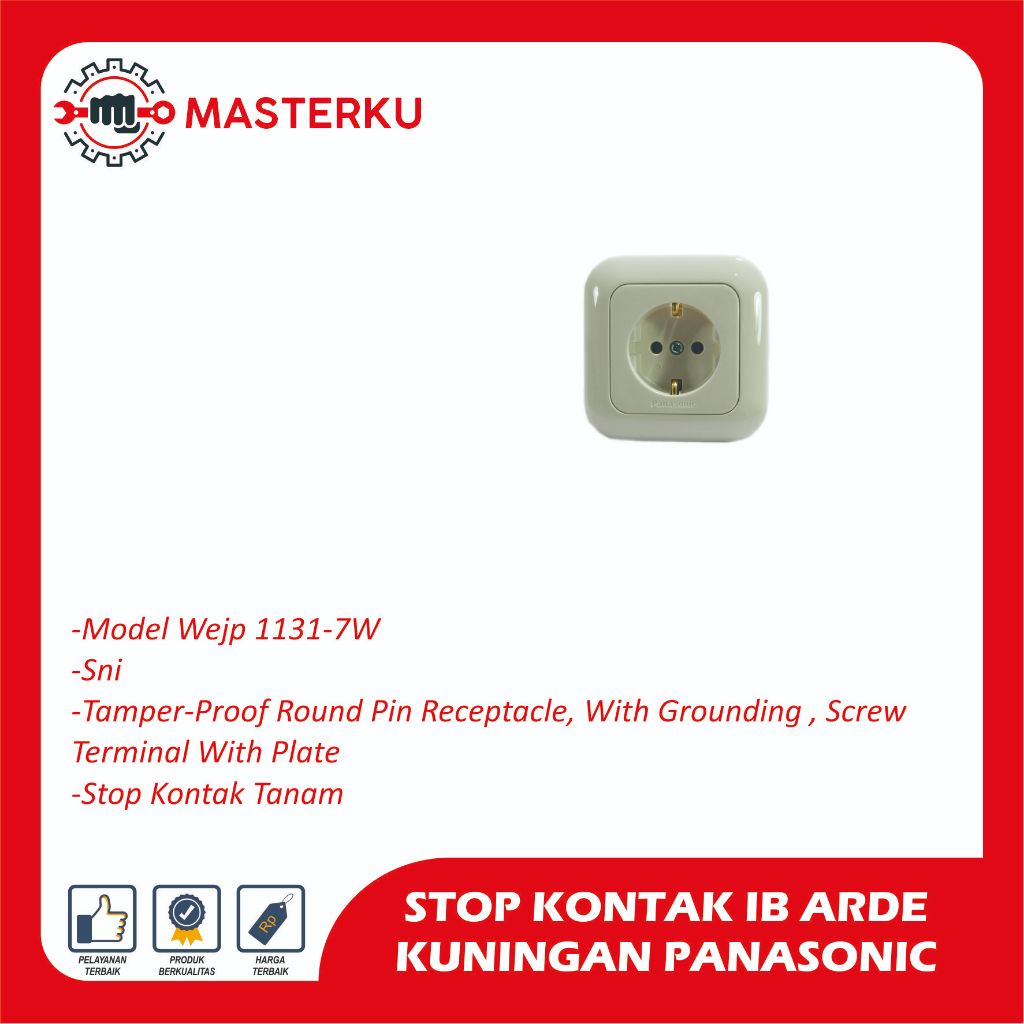 Jual Stop Kontak IB Arde / Stop Kontak Arde Kuningan Panasonic | Shopee ...