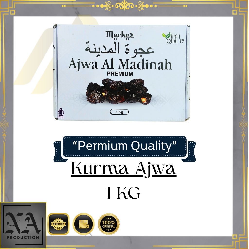 Jual Kurma / Ajwa premium kemasan dus 1kg original / Korma azwa asli ...