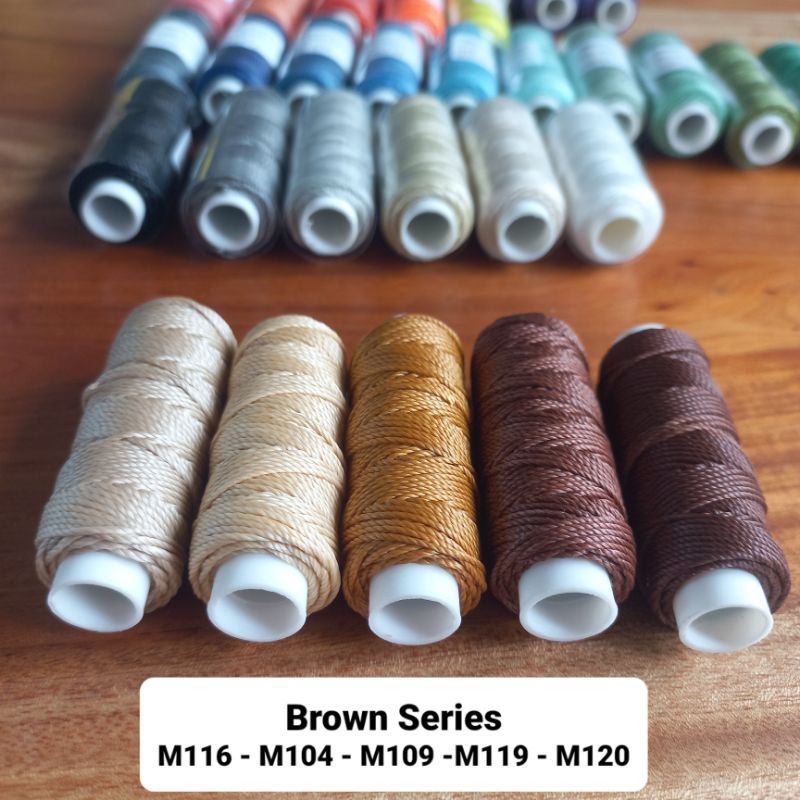 Jual Galaces Benang Jahit Kerajinan Kulit 0.8mm 15m | Round Polyester ...