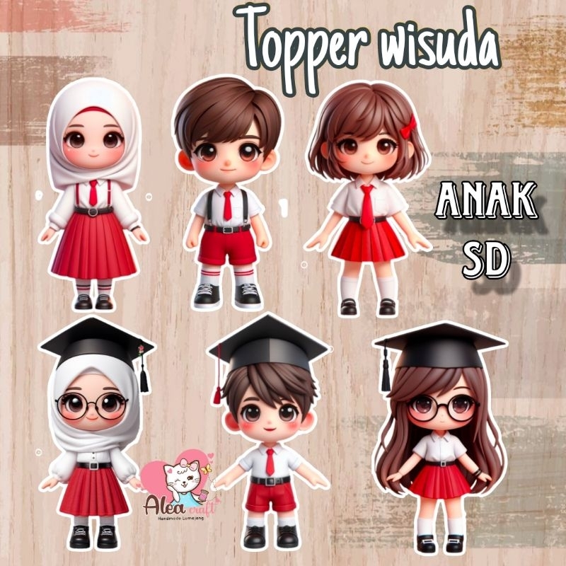 Jual Topper wisuda SD Topper pelengkap buket graduation | Shopee Indonesia