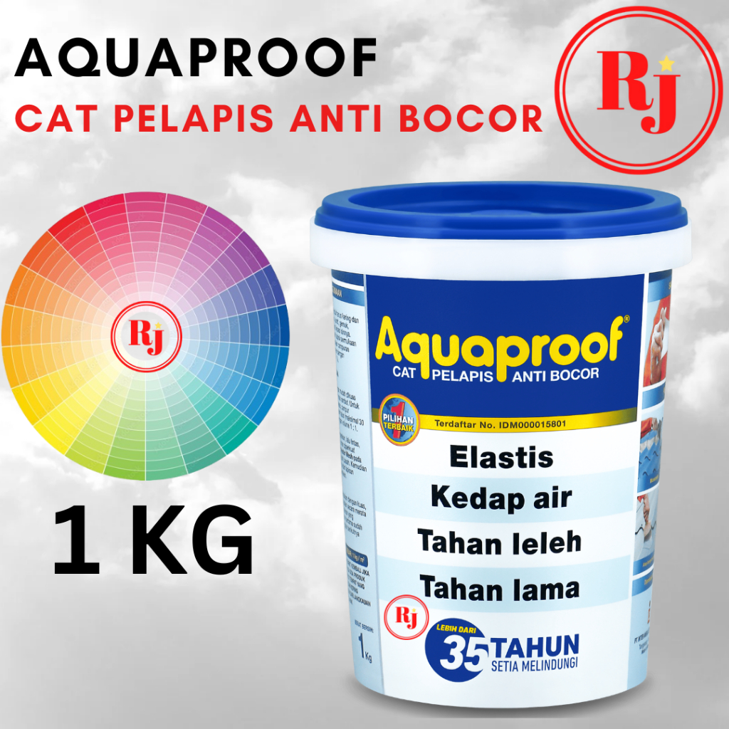 Jual AQUAPROOF 1KG / cat pelapis anti bocor / cat eksterior / cat tembok luar / cat waterproof ...
