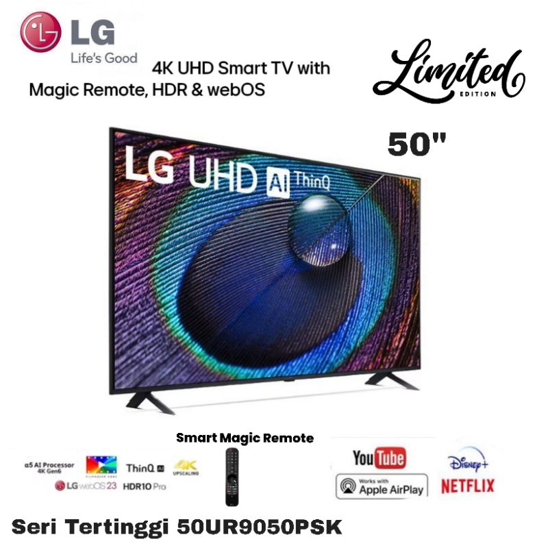 Jual SERI TERTINGGI! LG Real 4K UHD Smart TV 50 Inch - THINQ AI ...